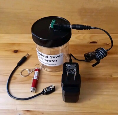 Colloidal Silver Generator 12Ga 99.99% silver 8oz Simple Health ...