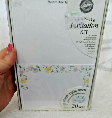 Invitation Kit by Wilton - 20 sets - invitations, reply cards, envelops ...
