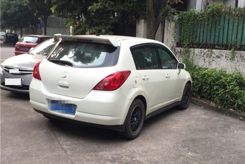 For 2004-2013 Nissan Versa Tiida Hatchback Rear Spoilers Trunk Wing ...