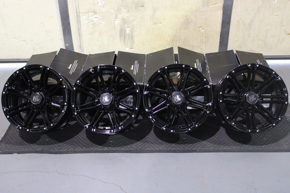 HONDA BIG RED 700 14" HL3 BLK ALUMINUM ATV / UTV WHEELS ( SET 4 ...