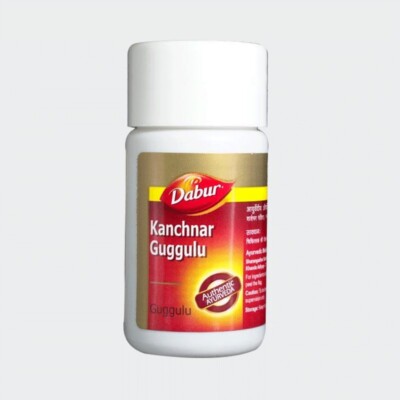 Dabur Kanchnar Guggulu 40 tab x 5 = 200 tabs, relieve pain and ...