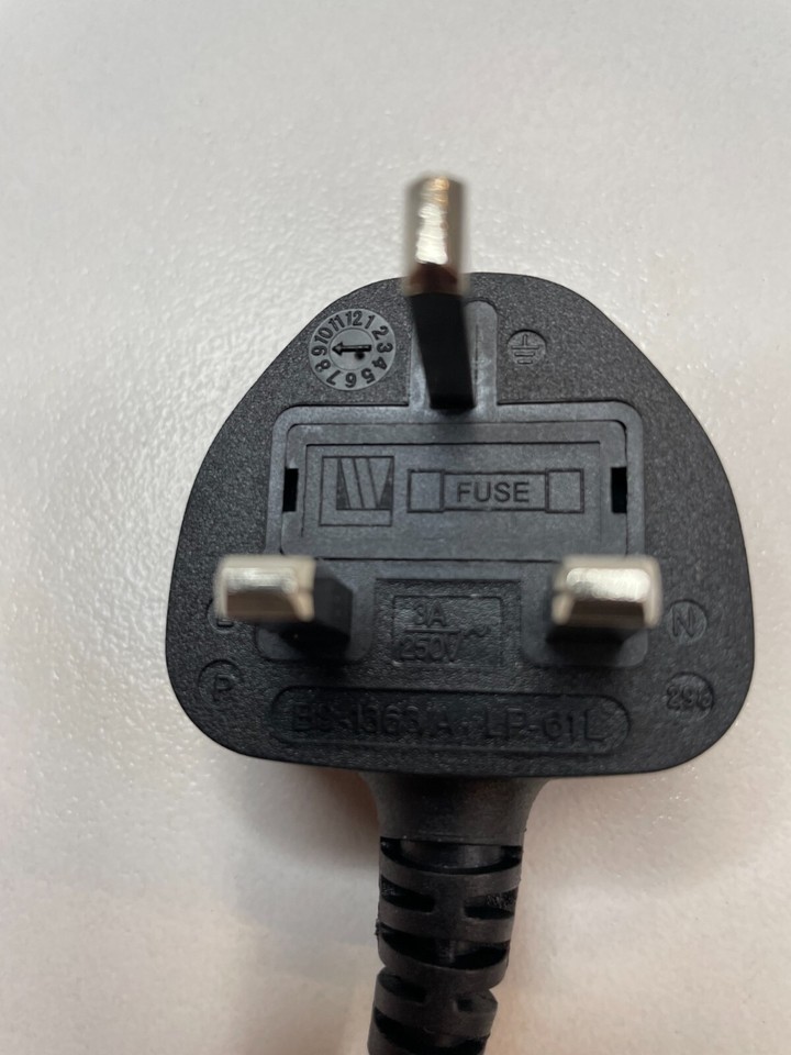 BULGIN mini 3 pin plug, 14mm body, Ferrograph, Racal, 2 metre cable ...