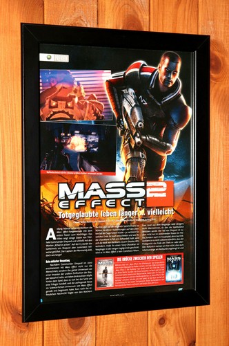 Mass Effect 2 PlayStation 3 Xbox 360 PS3 Promo Rare Small Poster Ad ...