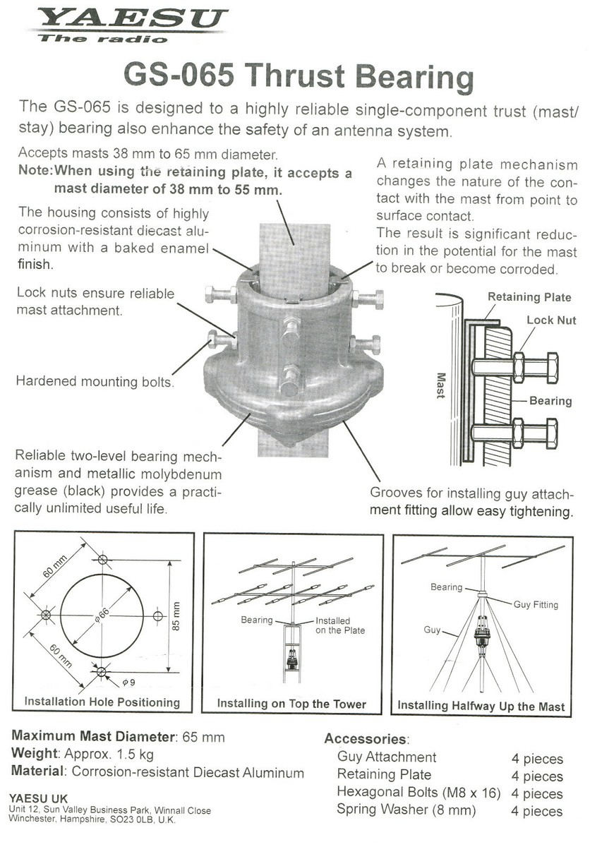 Thrust Bearing Installation Diagram Thrust Bearing Rig