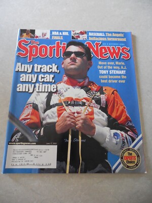 SPORTING NEWS Magazine, JUNE 17, 2002, TONY STEWART Cover, SHAQUILLE O ...