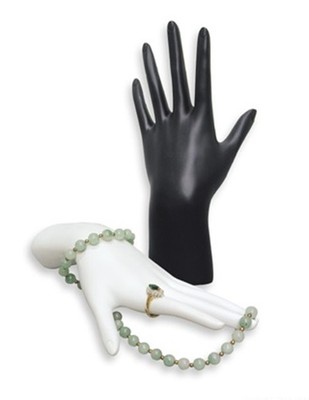WHITE Polystyrene HAND Display - Stand up or Lay Down - 8in x 4in | eBay