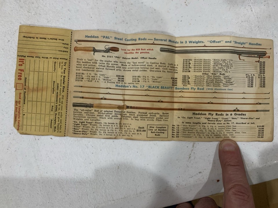 vintage heddon lure box catalog | eBay