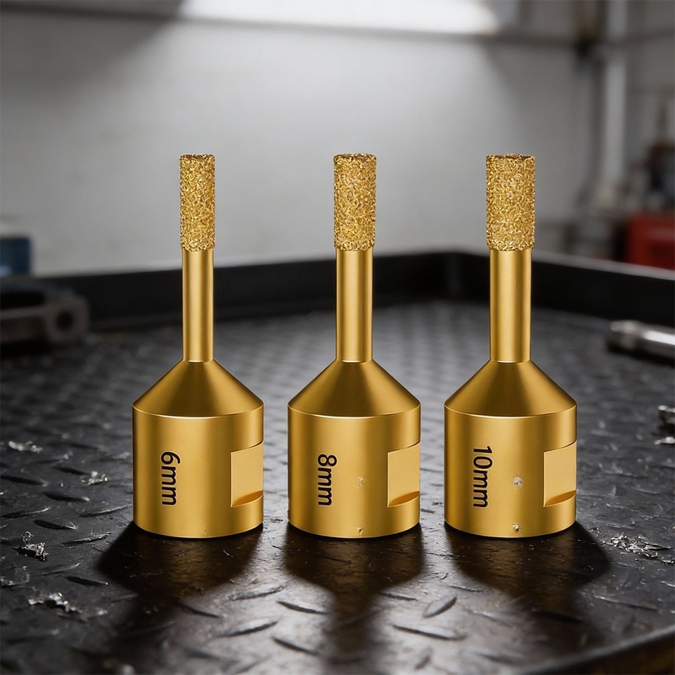 Multi Size Drill Bit 6/8/10mm for M14 Thread Angle Grinder for Glass ...
