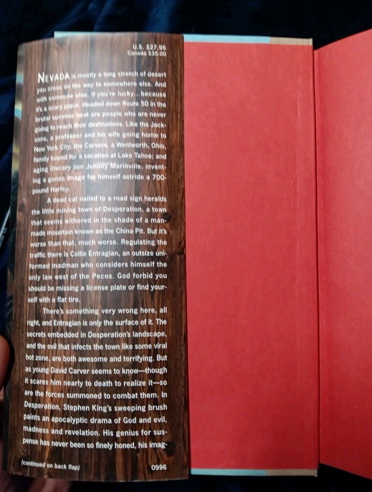 Signed, Stephen King DESPERATION, First Edition, First Printing 1996 | eBay