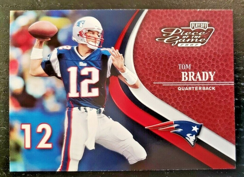 2002 Playoff Piece of the Game #15 Tom Brady Team: New England Patriots ...
