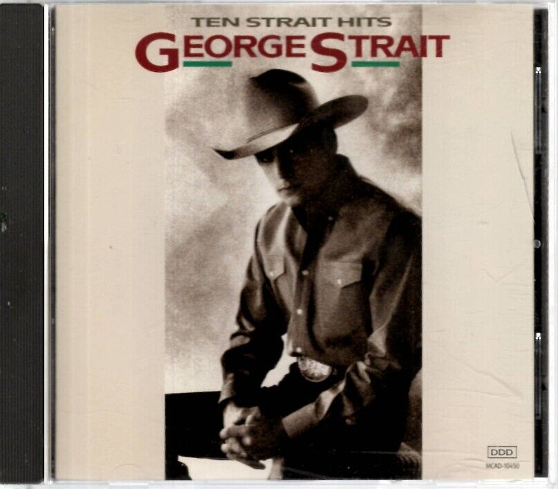 George Strait CD MCA Records, 1991, MCAD-10450, Ten Strait Hits~ NM ...