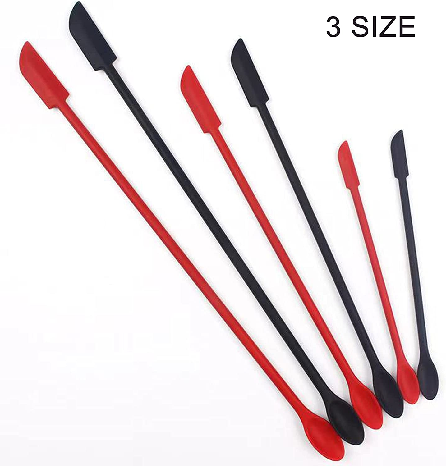 4 Pieces Mini Silicone Spatula Set, Small Rubber Spatula Makeup, Thin ...