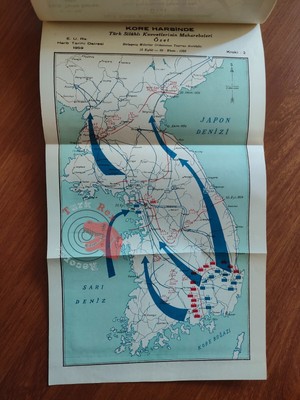 KOREAN WAR 1959 TURKISH ARMY TURKEY BRIGADE BOOK KOREA WITH MANY MAPS ...