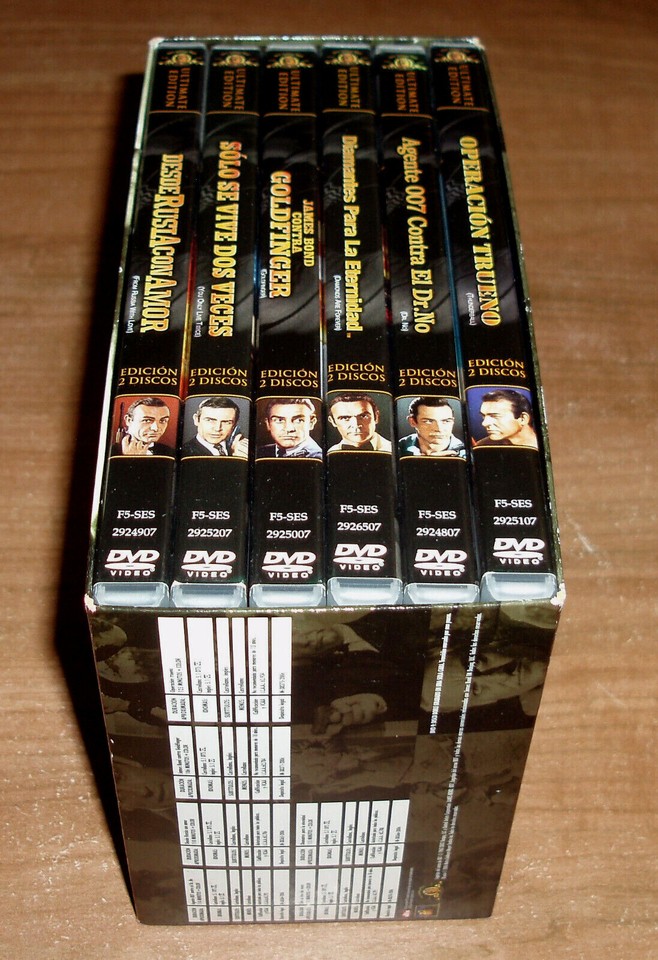 Sean Connery Dernière Collection James Bond 007 12 DVD Neuf Action ...