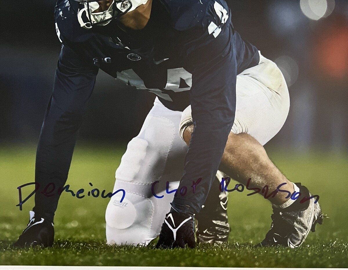 Chop Robinson Autographed Photo 11x14 Penn State Nittany Lions Signed ...