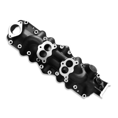 Ford Flathead V8 Dual Plane Carb Intake Manifold Black Aluminum 1949 ...