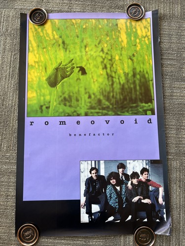 ROMEO VOID Benefactor Original 1982 CBS Inc Vintage Music Promo Poster ...