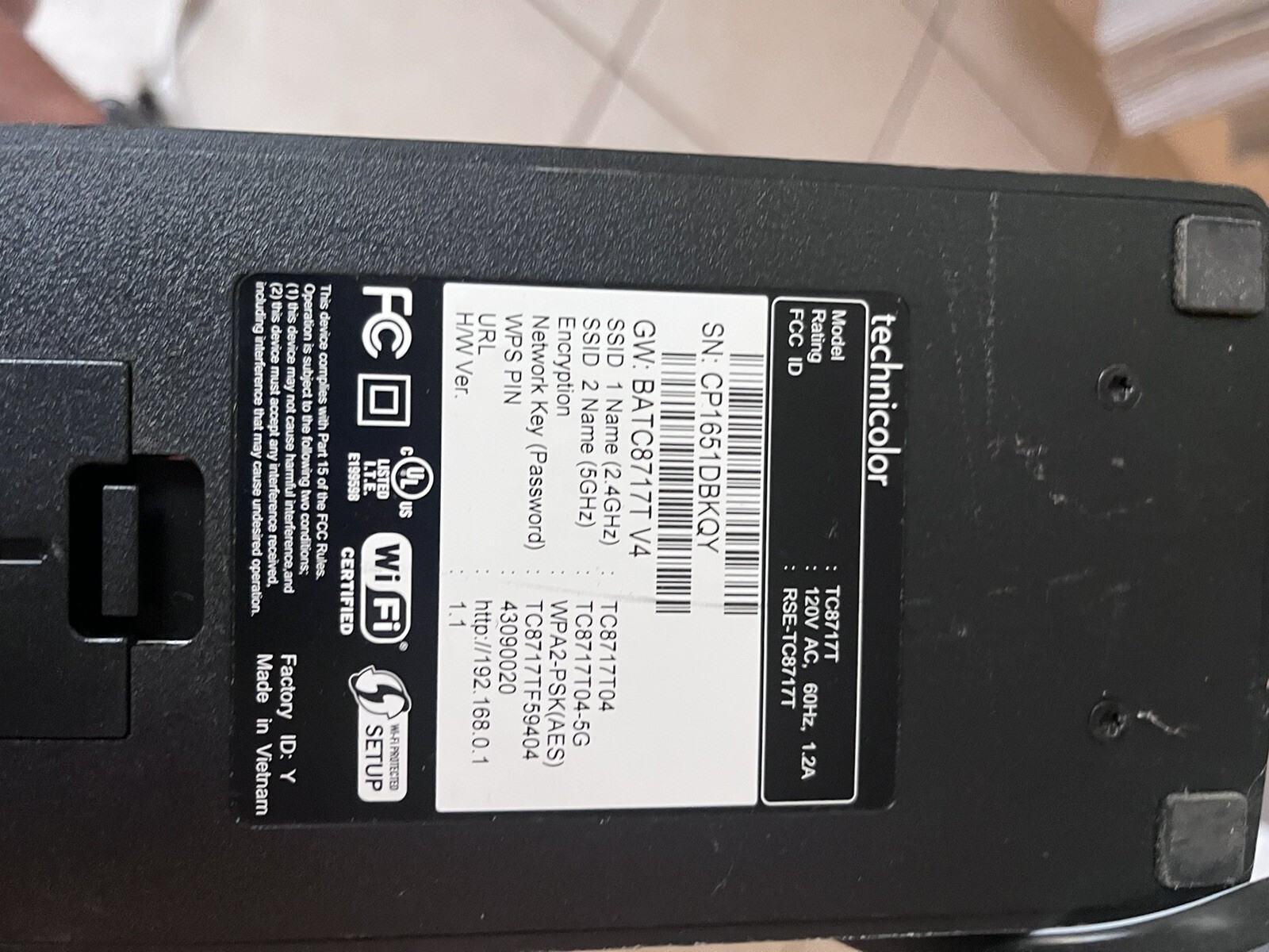 Technicolor TC8717T DOCSIS 3.0 Wireless Modem + Telephone/VoIP | eBay