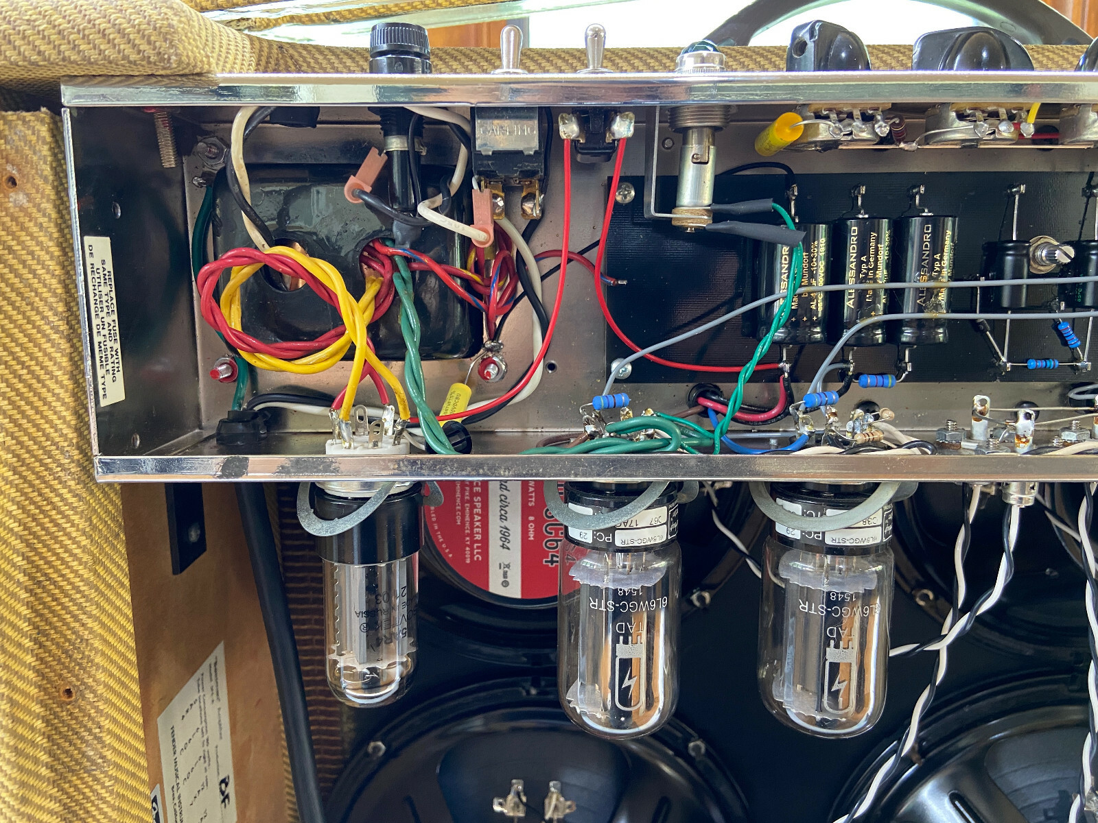 Alessandro High-End Products '59 Fender Tweed Bassman Hand-wired ...