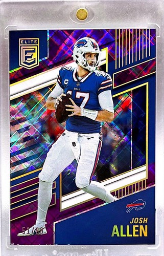 2022 Donruss Elite Football Josh Allen Purple Plaid SP /99 Bills | eBay