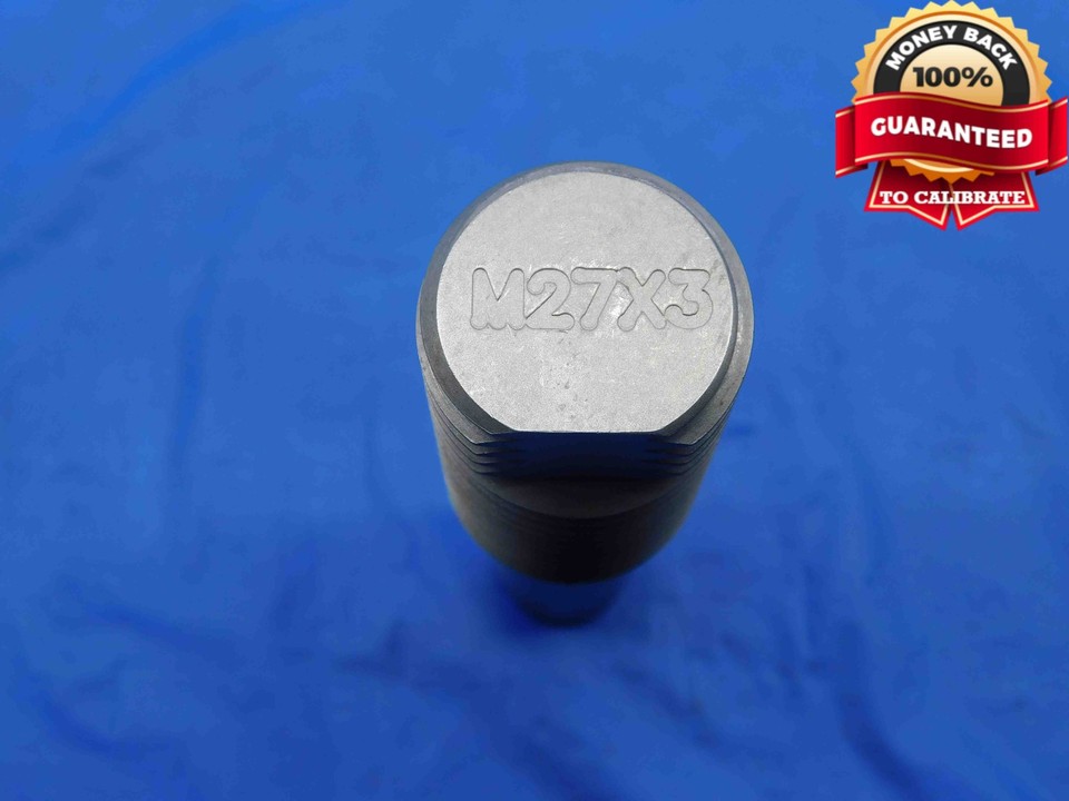 SHOP MADE M27 X 3 THREAD PLUG GAGE 27 3.0 METRIC INSPECTION CHECK | eBay
