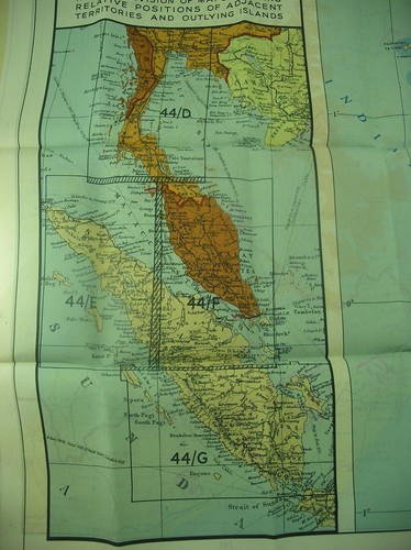 WW2/Original/Double Sided/E & E/Silk Fabric Map/Siam(Thailand)/Malaya ...