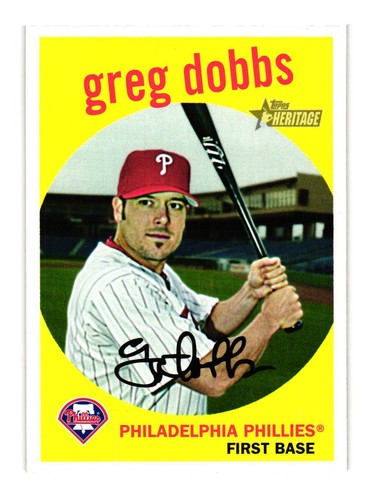 2008 Topps Heritage #625 Greg Dobbs Philadelphia Phillies | eBay