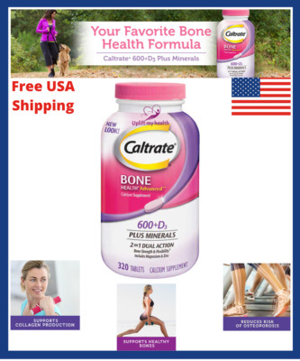 Caltrate Bone Health Advanced 600+D3 Plus Minerals 320 Reduce Risk ...