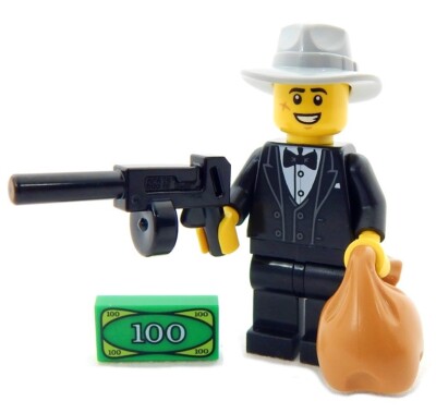 NEW LEGO CLASSIC MOBSTER MINIFIG mob mafia gangster figure tommy gun | eBay