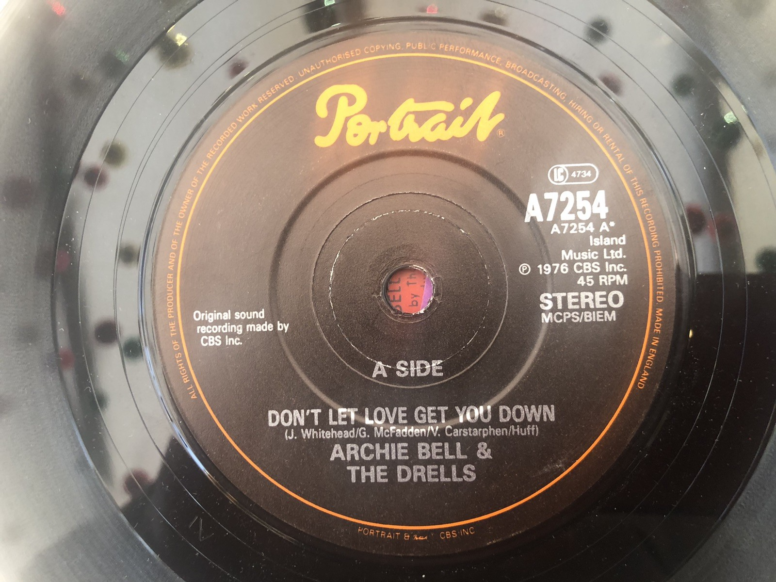 ARCHIE BELL DON'T LET LOVE GET YOU DOWN PORTRAIT NORTHERN SOUL R&B MOD ...