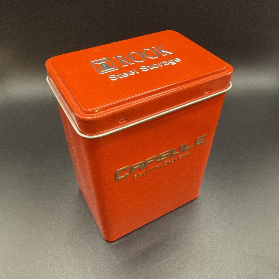 Rook Steel Alloy Storage Capsule Case Deck Case Box Vintage 2003 Red | eBay