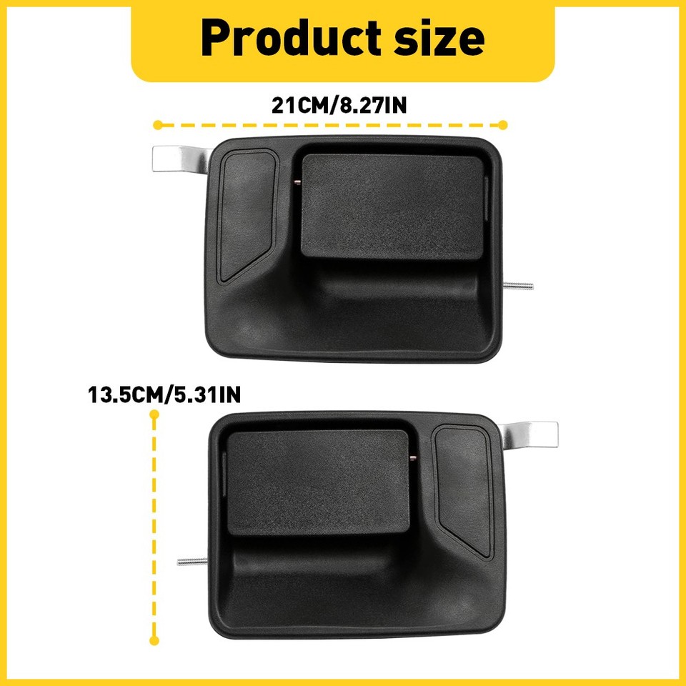 Black outside Handles Door Pair LH For RH 99-16 Ford F150 F250 F350 ...