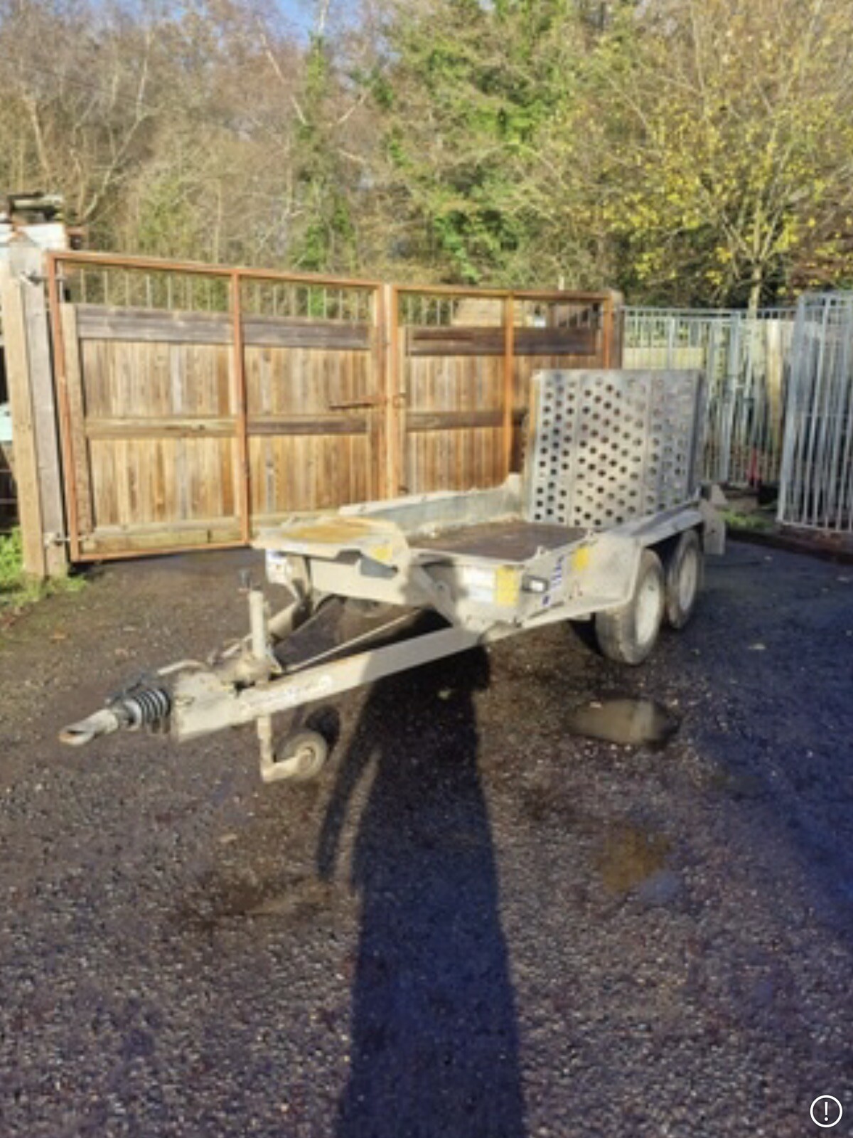 ifor williams GH94 twin axle plant trailer mini digger | eBay UK