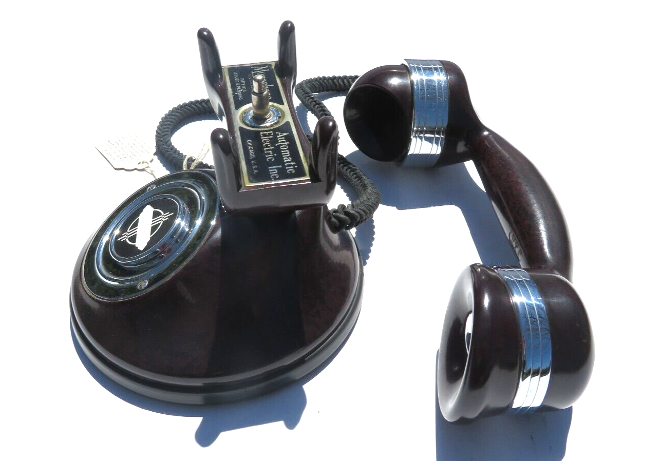 Antique telephone Automatic Electric Monophone 1A original Mahogany ...