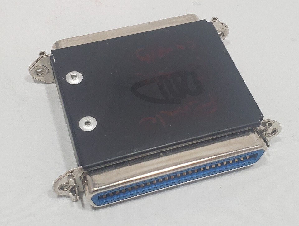 50-pin SCSI Centronics Female-Female Coupling Pass Thru Through Adapter ...