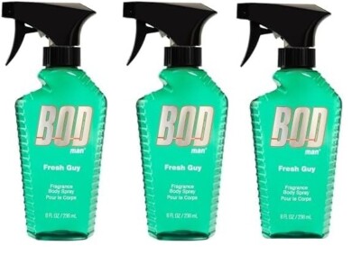 BOD man Fresh Guy For Men Fragrance Body Spray, 8 oz Each (3 Pack) | eBay