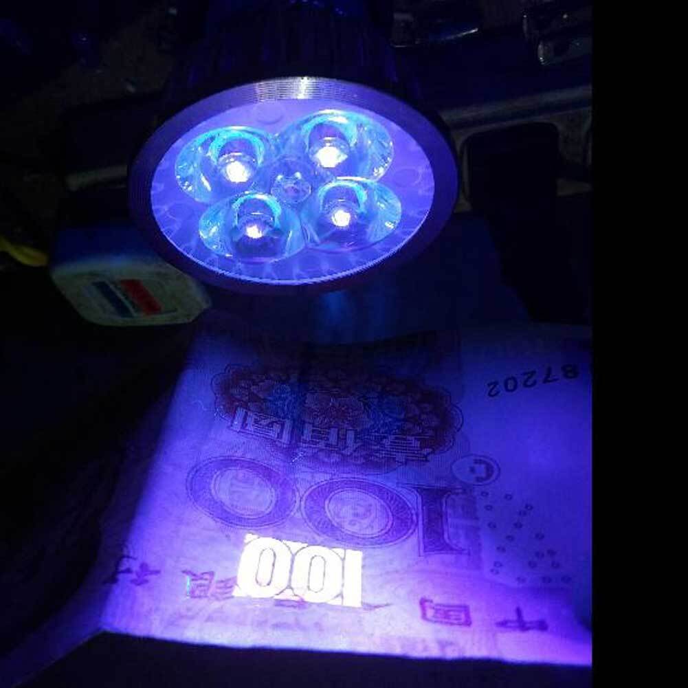 5W E27 UV Ultraviolet Purple LED Spotlight Bulb Home Lamp Light AC 85 ...