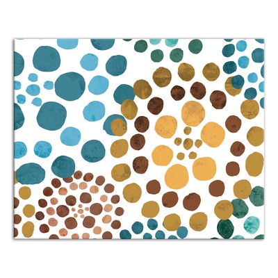 Creative Products Colorful Floral Dots 20 x 16 Canvas Wall Art | eBay