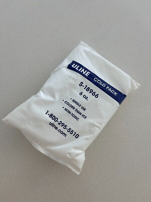 Uline Cold Pack Non-Toxic S-18966 12 packs of 6 oz. (One Time Use) | eBay