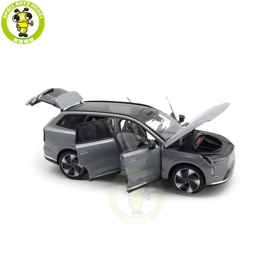 1/18 Volvo EX90 Electric Vehicle Gray Diecast Model Toy Car Friends ...