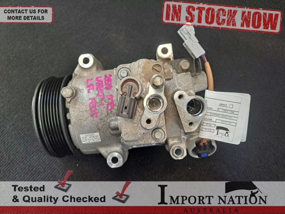 SUBARU LIBERTY 5TH GEN 09-14 2.5L FB25 AC COMPRESSOR 447280-6252 TSE14F ...
