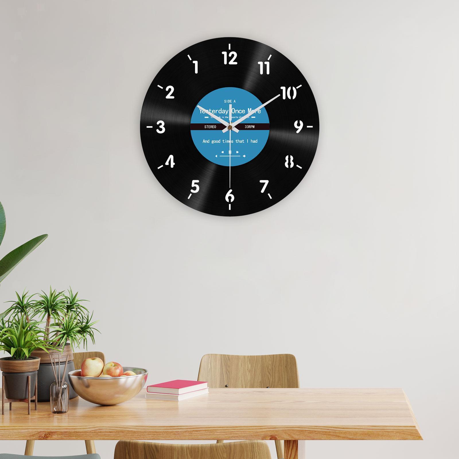 Backwards Wall Clock 12" Counterclockwise Wall Clock for Office Living ...