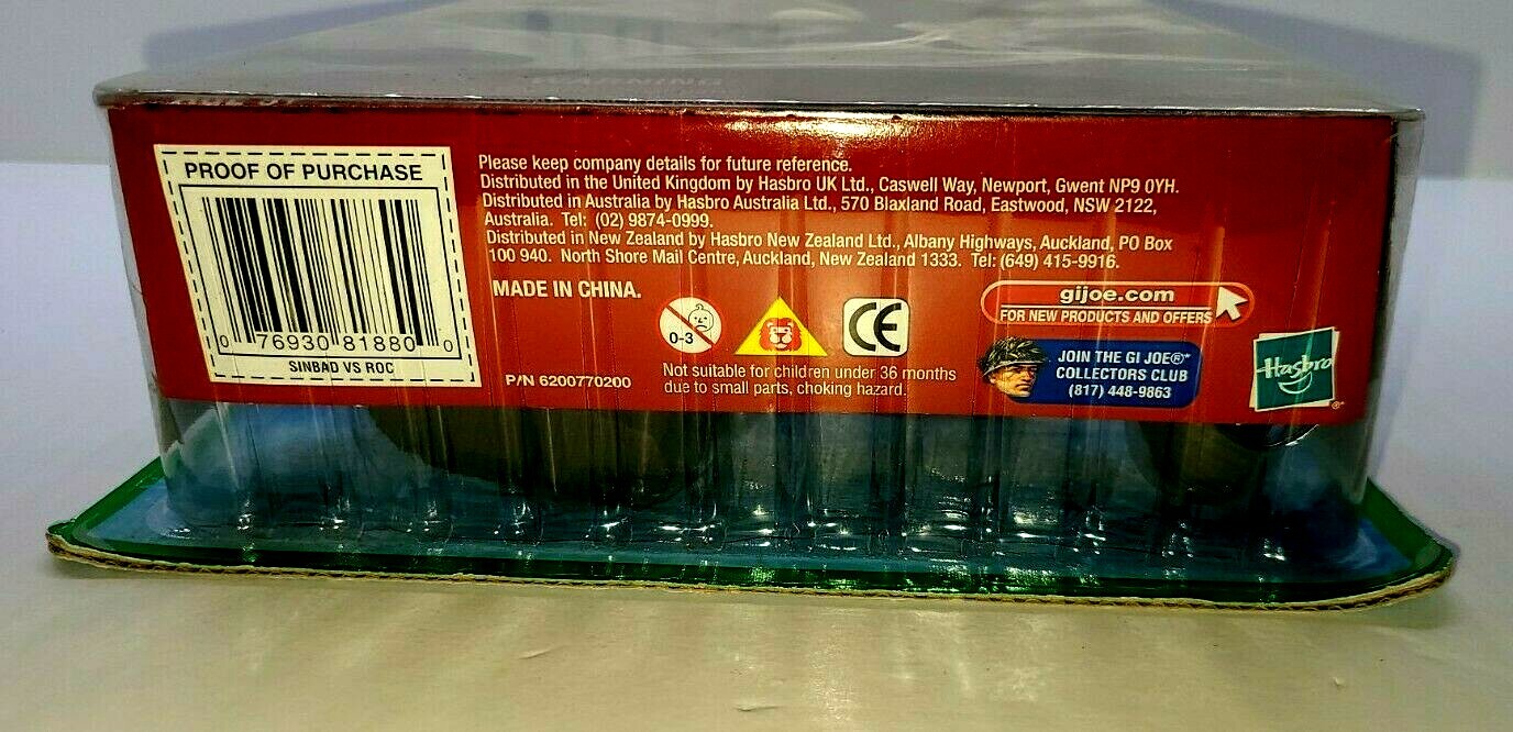 Hasbro G.I. Joe Adventure Team SINBAD Legend of the Seven Seas vs Roc U ...