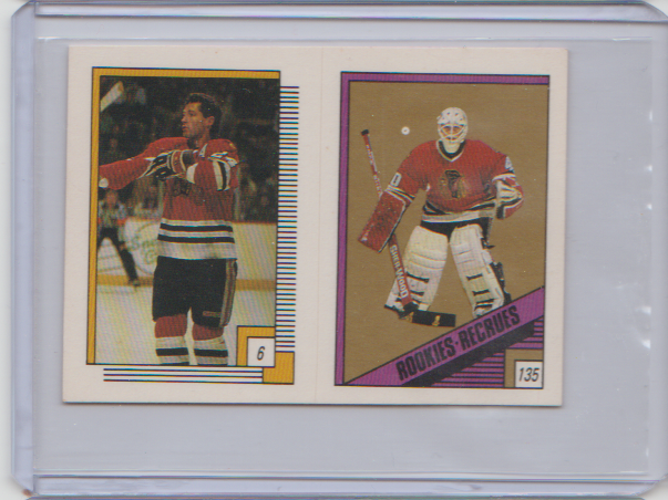 1988-89 O-Pee-Chee Stickers #6 Doug Wilson / #135 Darren Pang Chicago ...