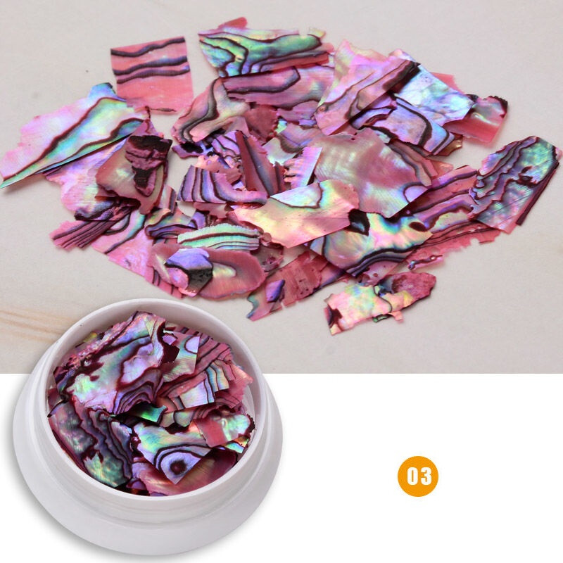 1 Box Shell Paper Abalone Flake Slice Sequin Fragment DIY Crafts Nail ...