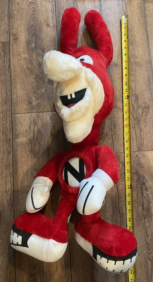 JUMBO Vintage Domino's NOID Red Plush Stuffed Doll 32" 1988 Avoid the Noid | eBay