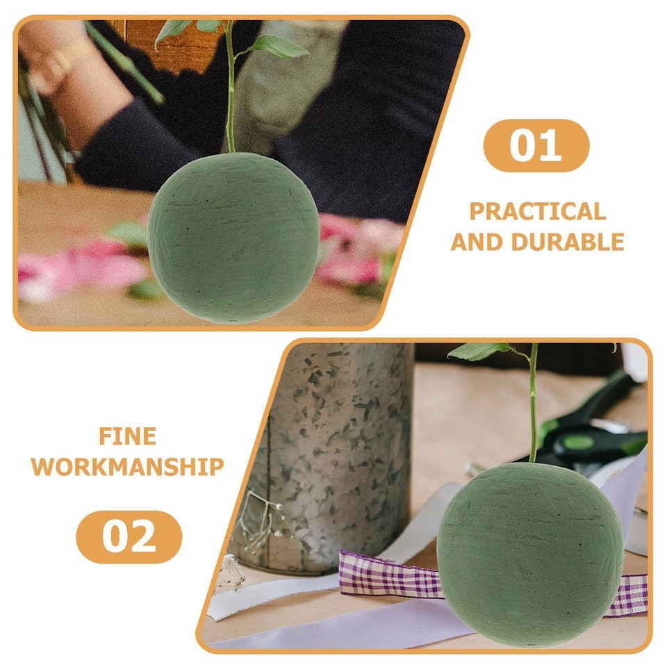 2pcs Spherical Floral Foam Flower Base DIY Flower Arrangement Mud Fresh ...