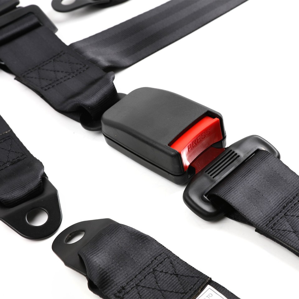 2" 4-Point Adjustable Racing Seat Belts Harness Safety Shoulder Straps ...