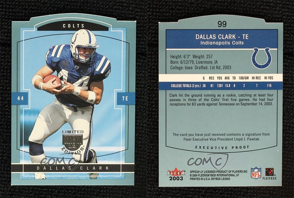 2003 Skybox LE Executive Proof Unsigned Missing Serial Number Dallas ...