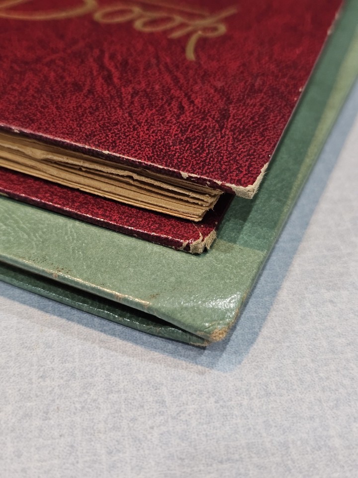 Two Vintage Scrapbook Albums Used & Unused | eBay
